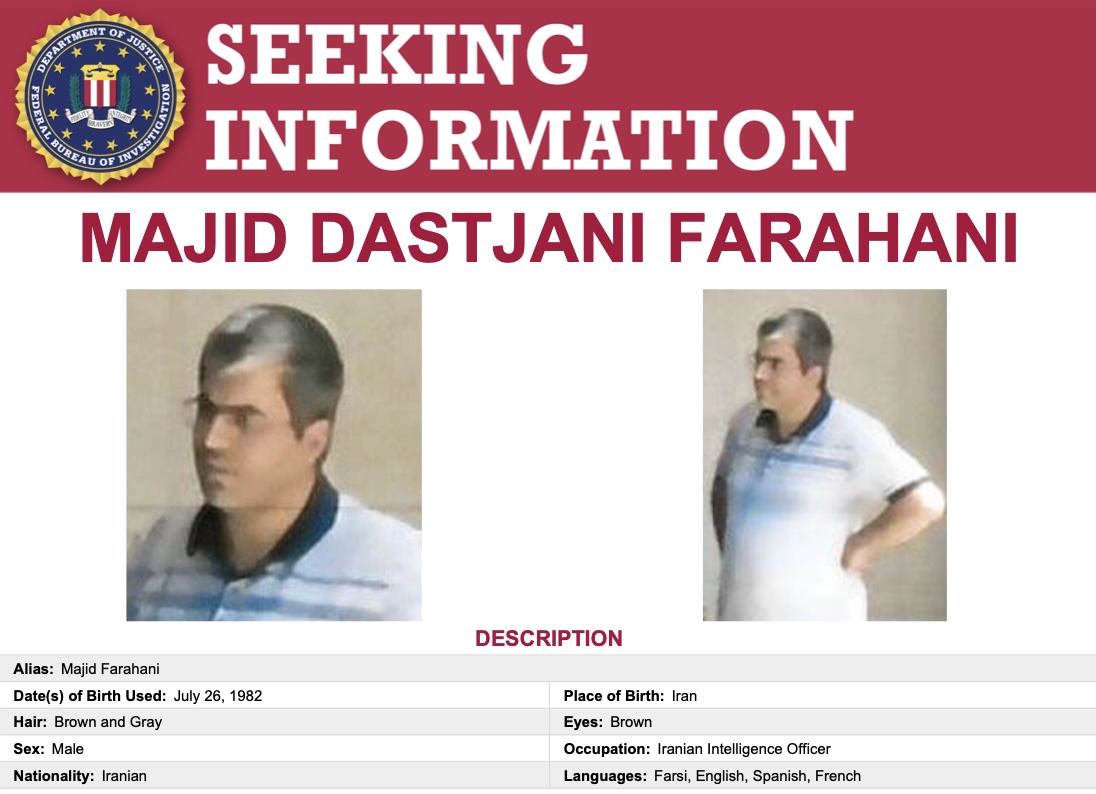 FBI Manhunt Underway for Iranian Intelligence Officer Connected to ...