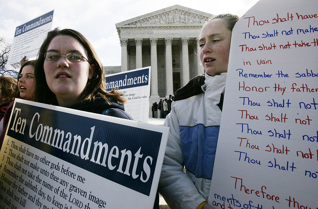Louisiana Law Requiring Ten Commandments To Be Displayed in Every Public Classroom To Face ...