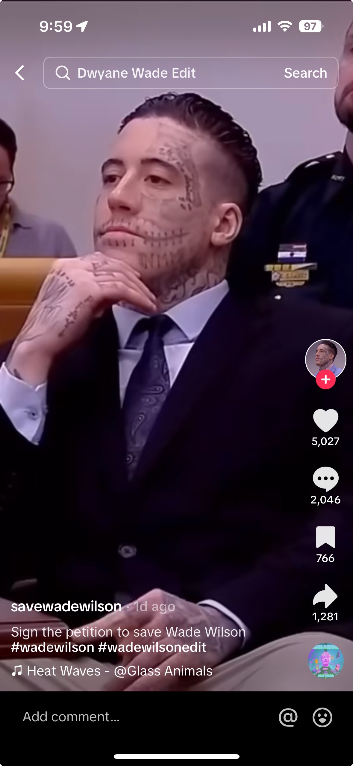 Dismay as TikTokers Gush Over Face Tattoos of Killer Wade Wilson | The ...