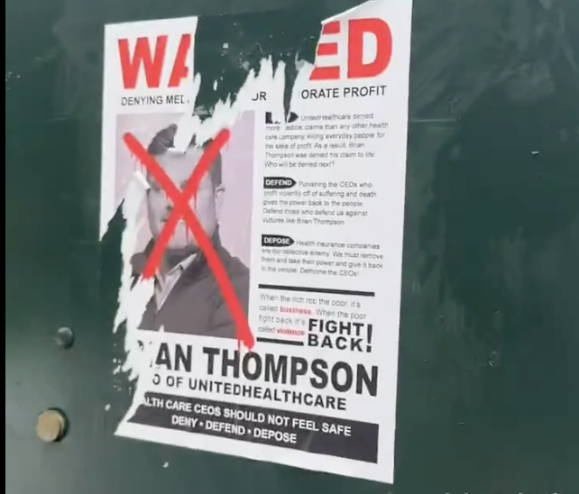 Wanted Posters Targeting Other Health Insurance CEOs Spark Fears of ...