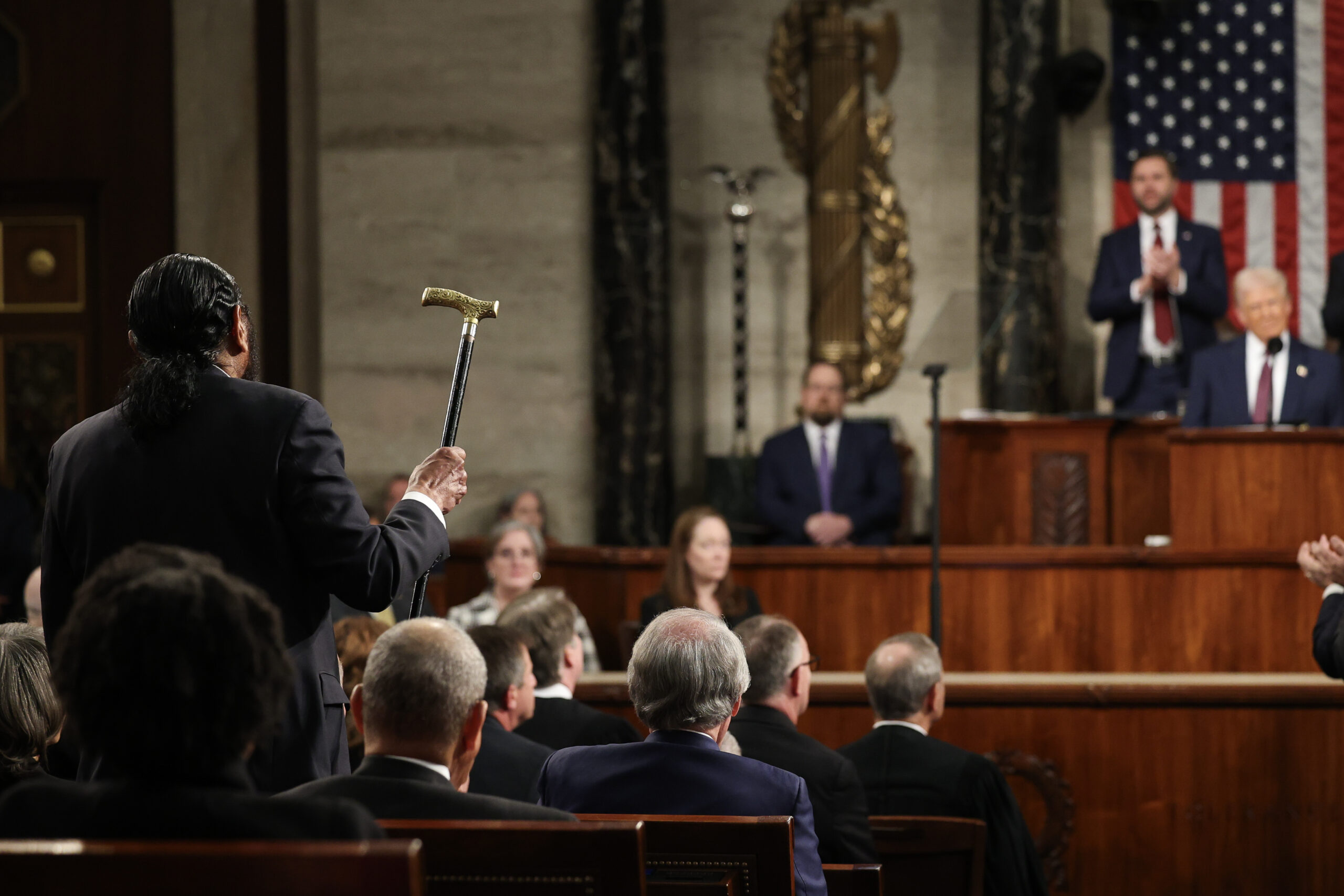 Democrats Grimace and Jeer Trump During First National Address Since ...