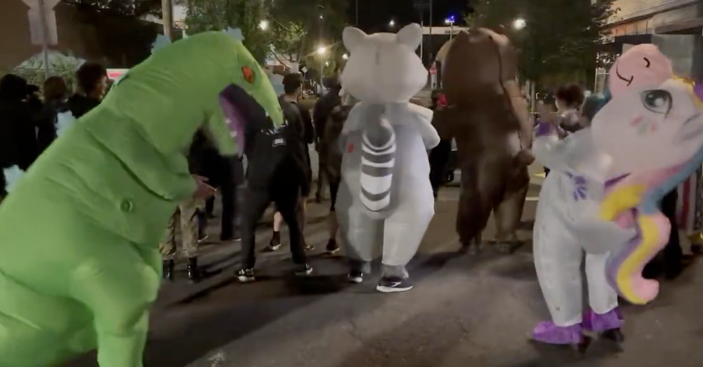 Portland Protesters Don Animal Costumes To Mock Trump Administration’s ...